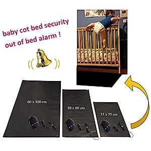 Pandya France Crib Safety Kids Mat Fall Detector Alarm Device Crib Falls (35cm x 55cm)