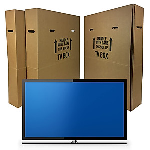 uBoxes TV Moving Box Fits Up To 70" Adjustable Box