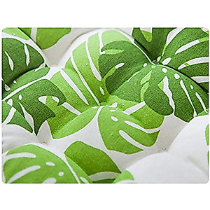 Set of 6 Dining Chair Seat Cover, Chair Pads Square Cotton Chair Cushion with Ties Polyeste Classic Design Thicken Soft 16" x 16" for Office, Desk, Dining, Living Room Chairs