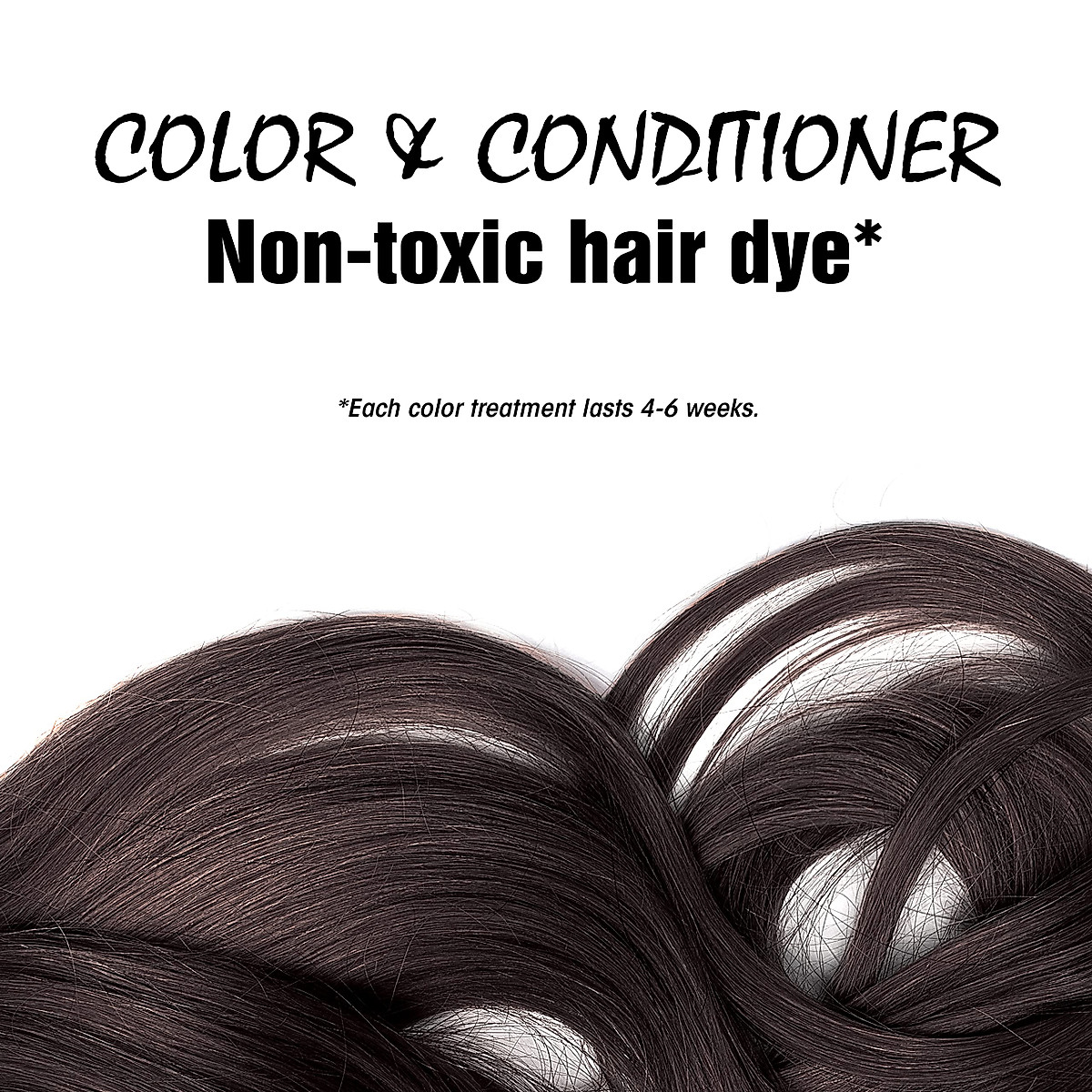 Light Mountain Henna Hair Color & Conditioner - Black Hair Dye for Men/Women, Organic Henna Leaf Powder and Botanicals, Chemical-Free, Semi-Permanent Hair Color, 16 Oz