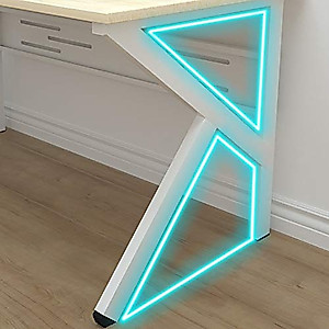 Modern K Shape Computer Desk,Simplistic Home Office Desk,Student Writing Desk with Drawers,Notebook Desk Laptop Pc Table