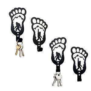 Ecqizer Bigfoot Yard Decor Strikingly Intricate Sasquatch Gang Garden Statue Bigfoot Hooks for Garden Ideal Bigfoot Family Wall Pediment for Home Perfect Bigfoot Sasquatch Gifts