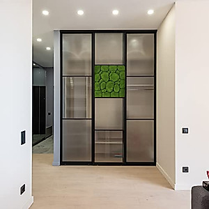 EXCEART Moss Wall Panel Simulation Green Moss Stone Foams Tile Board DIY Craft Wall Background Decoration for Home Living Room Bedroom