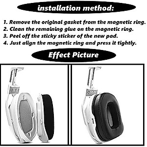 YunYiYi Replacement Ear Pads Ear Cushion Foam Compatible with Astro A40 TR Gaming Headset Cover Repair Parts