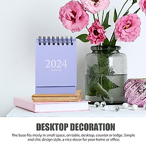 MAGICLULU 2024 Calendar for Table Small Desk Calendar Year of The Dragon Calendar Desk Pad Calendar De Adviento Maquillaje Decorative Desk Calendar Office Morandi Paper Coil