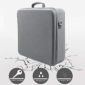 Carrying Case for PS5 Travel Bag Portable Waterproof Storage Bag, Shockproof Hard Shell Protective Case Compatible with PS5 Console and Playstation 5 Digital Edition