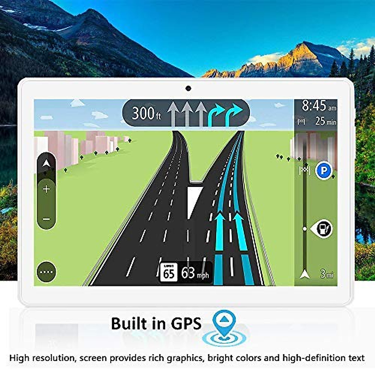 ZONKO Tablet 10.1 inch Android Tablet with 2GB+32GB, 3G Phone Tablets & Dual Sim Card & 2MP+ 5MP Dual Camera, Quad Core Processor, 1280x800 IPS HD Display,GPS, FM (Silver)