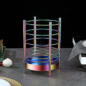 38 Piece Silicone kitchen Cooking Utensils Set with Utensil Crocks, Silicone Head and Stainless Steel Handle Cookware, Kitchen Tools for Utensil Set, Non-Stick kitchen Gadgets,Dishwasher Safe(Rainbow)