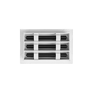 BUILDMART - 10x6 Modern AC Vent Cover - Decorative White Air Vent - Standard Linear Slot Diffuser - Register Grille for Ceiling, Walls & Floors - Texas Buildmart