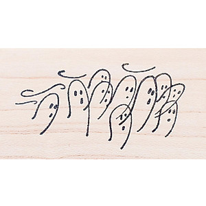 Many Ghosts Rubber Stamp, Halloween Theme