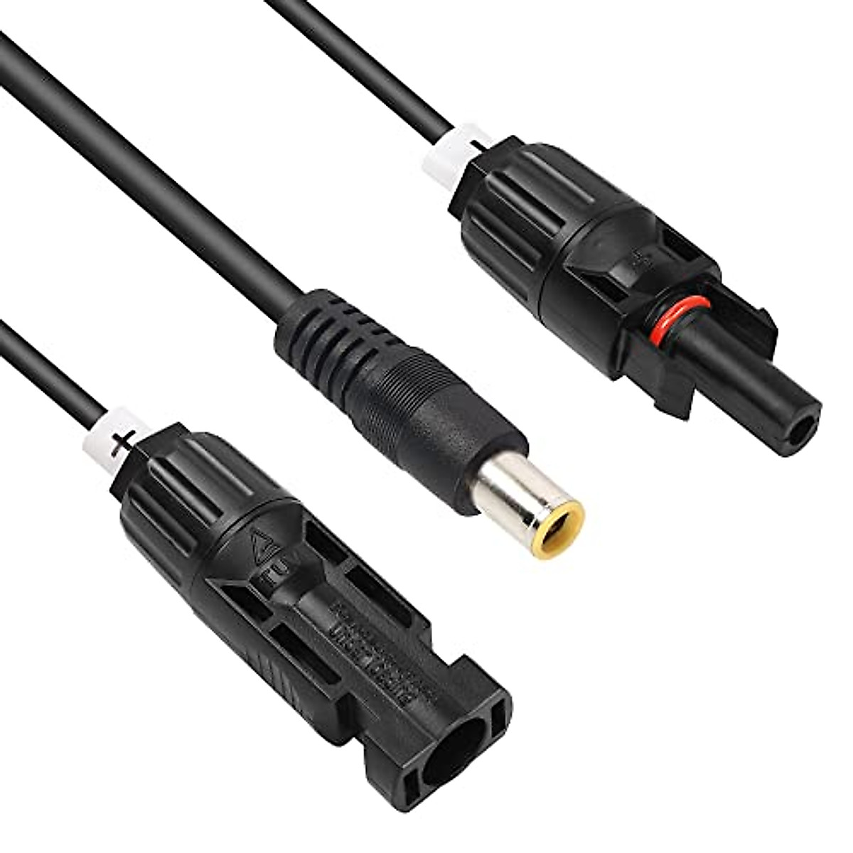 PNGKNYOCN Solar Panel to 8mm Short Cable,14 AWG Solar Panel Connector to DC 7909 Adapter Cable for Portable Backup Power Station Rechargeable Battery Pack Solar Generators(0.3M/1FT)