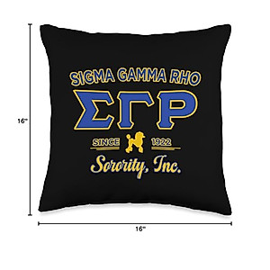 Sigma Gamma Rho Sorority Paraphernalia, Sigma Gamma Rho HBCU Throw Pillow