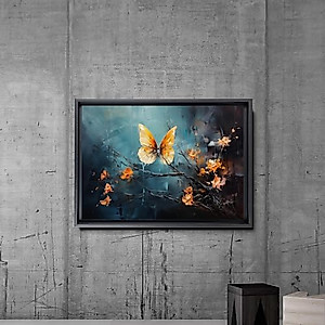 Abstract Painting Buy Canvas Wall Art, Butterfly Painting Art, Butterfly canvas, bedroom Butterfly wall art,Watercolor abstract Butterfly canvas painting