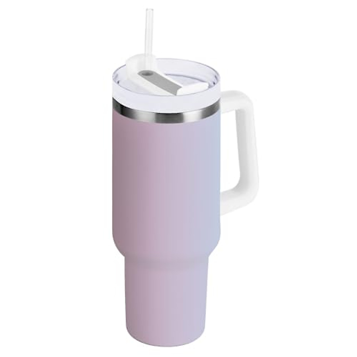 RPLIFE Blue Pink Gradient Stainless Steel Coffee Mug, Insulated Cups with Lids, Coffee Tumbler for Women