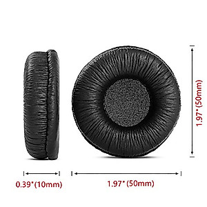 2 Pair Ear Pads Cups Cushions Replacement Compatible with Kinivo BTH240 Bluetooth Headphones