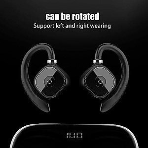 ESSONIO Open Ear Headphones air Conduction Headphones Bluetooth Workout Headphones Open Ear Earbuds Noise Cancelling Headphones for Sports Running