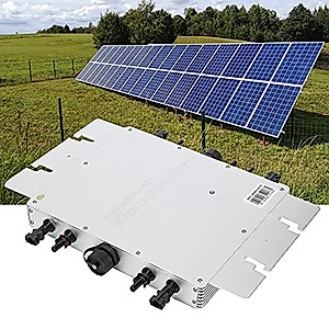 Solar Grid Tie Inverter, 1600W Micro Inverter Solar Grid Tie System, Solar Photovoltaic Power System Power Inverter, Automatic Identification & IP65 Waterproof