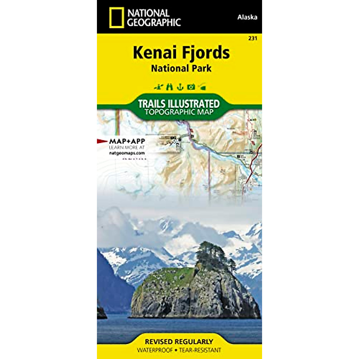 Kenai Fjords National Park Map (National Geographic Trails Illustrated Map, 231)