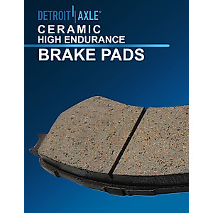 Detroit Axle - Front Brake Kit for Ford F-250 F-350 F-450 Super Duty Drilled & Slotted Brake Rotors and Ceramic Brakes Pads Replacement
