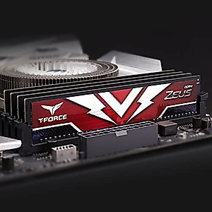 TEAMGROUP T-Force Zeus DDR4 32GB Kit (2 x 16GB) 3200MHz (PC4 25600) CL16 Desktop Gaming RAM Memory Module - TTZD432G3200HC16FDC01