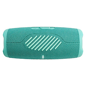 JBL Charge 5 Portable Waterproof Wireless Bluetooth Speaker Bundle with divvi! Protective Hardshell Case - Teal