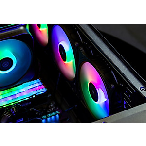 PCCOOLER ARGB 120mm Case Fan, 3 Pack FX120 RGB Fans Computer Case Fans, Aura +5V/3 PIN Addressabel PC Fans Advanced Lighting Customizations - PWM High Performance Cooling Fan for PC Case Computer Fan