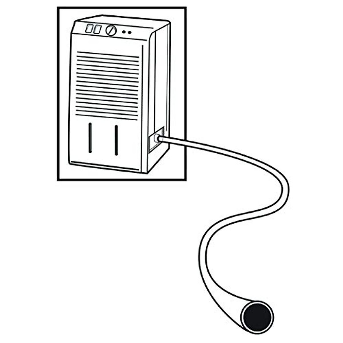 LDR Industries 504 1300 Garden Dehumidifier Drain Hose, 5ft, Green Rubber Finish, 5', 5 Feet