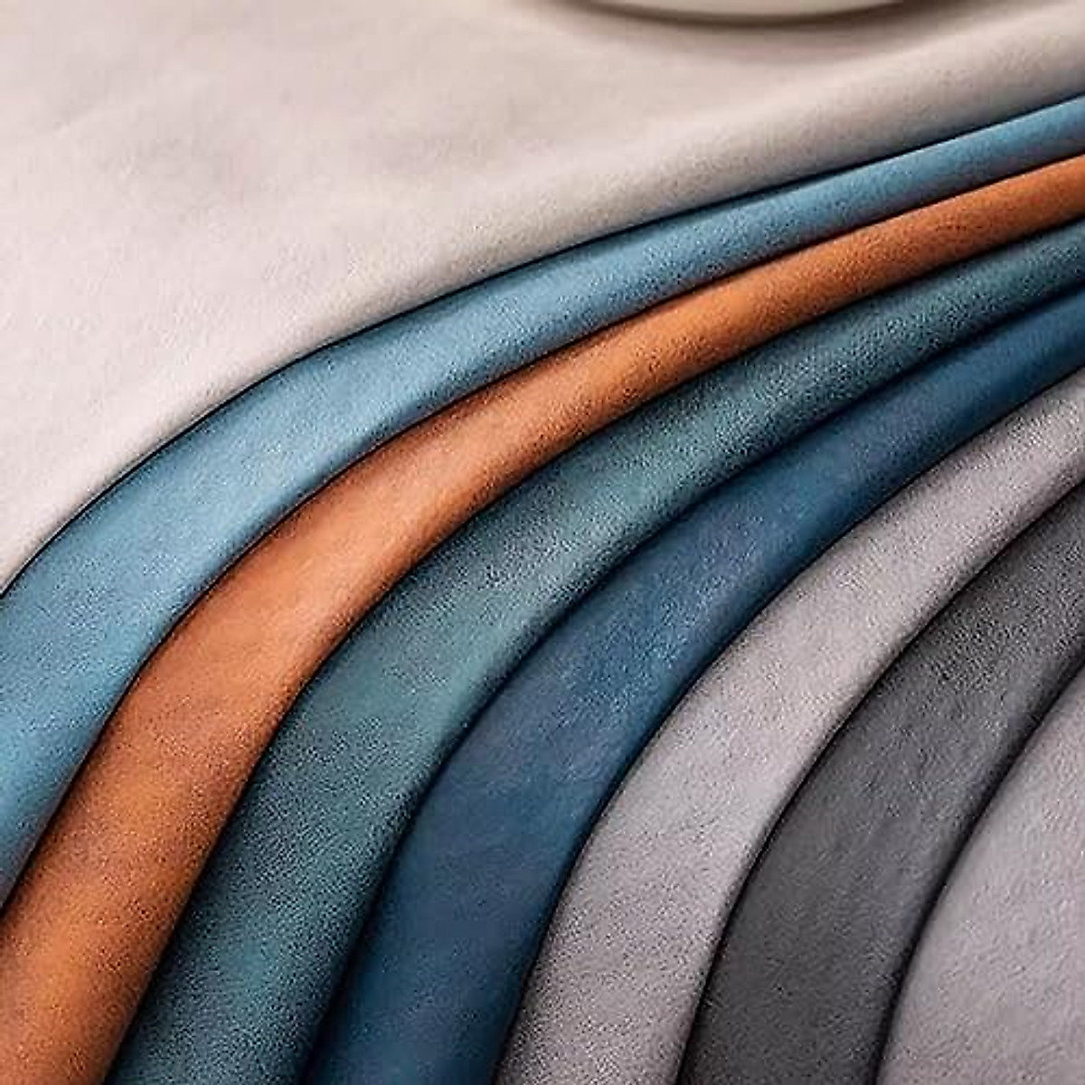 LIANGLAOI Faux PU Leather Sofa Cover for 1 2 3 4 Seater,Waterproof Non-Slip Sectional Couch Cover,L Shaped Sofa Slipcover for Dogs Pets Children Furniture Protector-Blue,1pc-45x45cm/Pillowcase