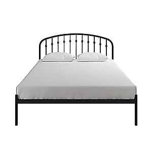 DHP Narla Metal Platform Bed, Queen, Black