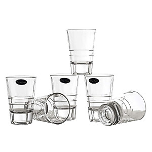 Amlong Crystal Lead-Free Shot Glasses - 2.5 oz, Set of 6