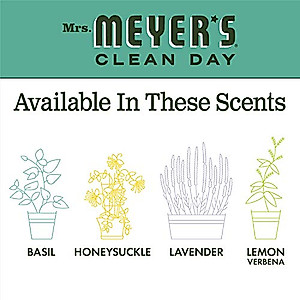 Mrs. Meyer's Soy Aromatherapy Candle, 35 Hour Burn Time, Made with Soy Wax and Essential Oils, Basil, 7.2 oz