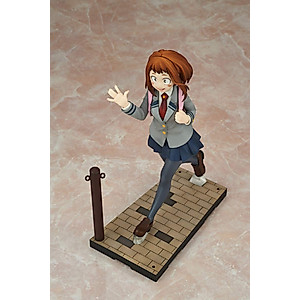 Bell Fine My Hero Academia: Konekore: Ochaco Uraraka (Uniform Version) 1:8 Scale PVC Figure, Multicolor