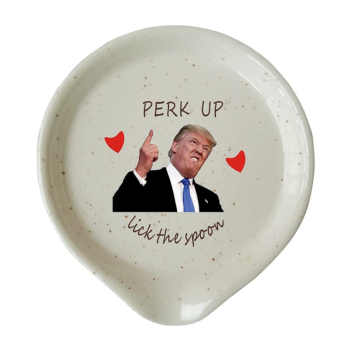 Coffee Spoon Rest-Coffee Bar，Small Spoon Rest for Coffee Station，KITGUARD Spoon Rest for Coffee Station，Coffee Bar Accessories，Ceramic Coffee Spoon Rest- First I Drink the Coffee