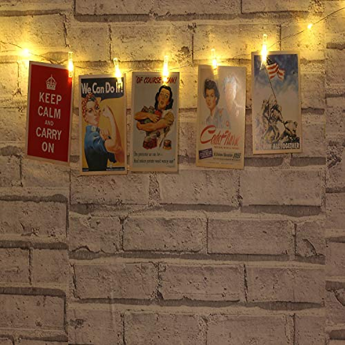 128 Pieces Photo Clips Mini Plastic Clear Clips Clothespins Transparent for String Fairy Lights Color Clear Picture Polaroid Clips as Christmas Gifts