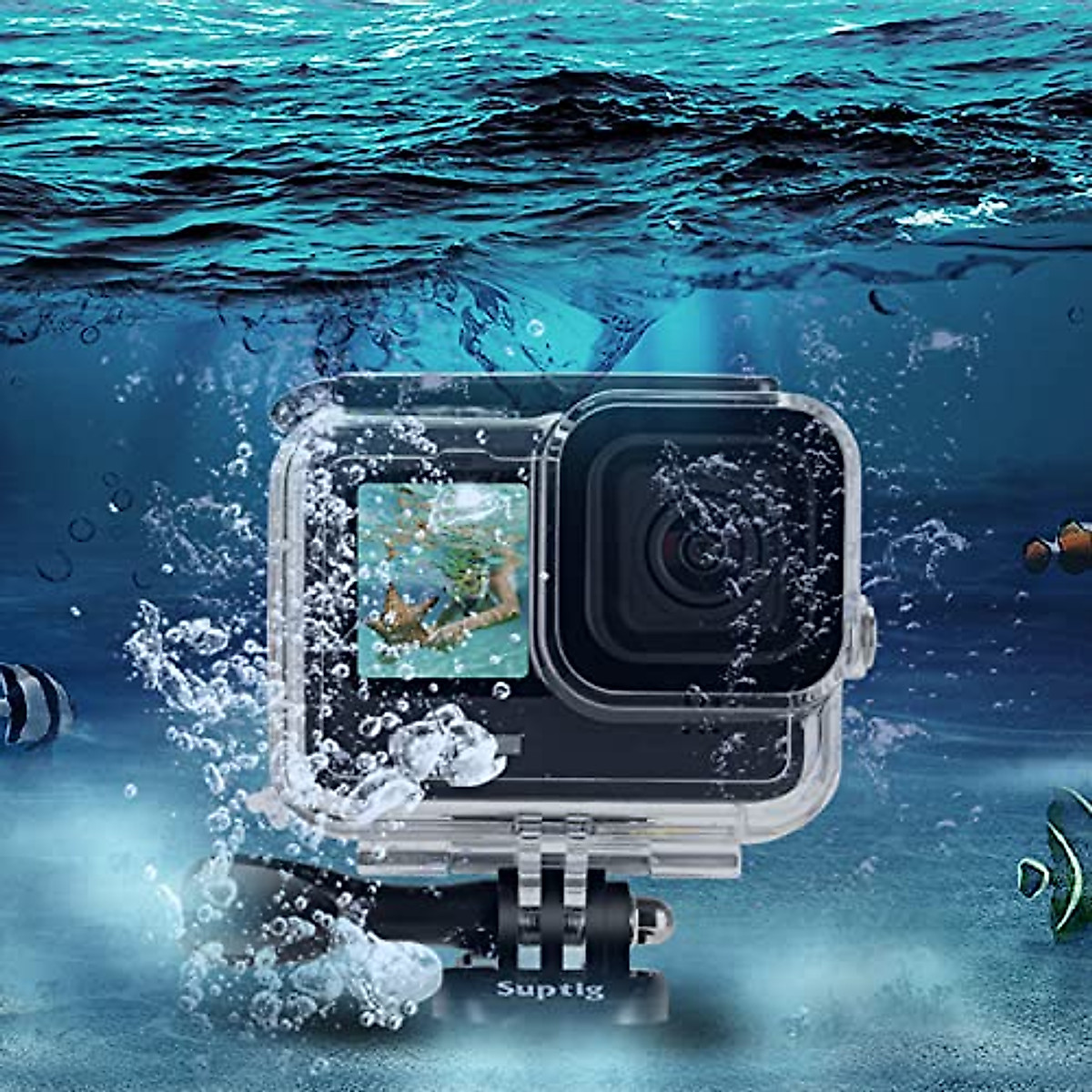 Suptig Waterproof Case Protective Housing Underwater Dive Housing for GoPro Hero 11 Black Hero 10 Black Hero 9 Black Waterproof 164Ft