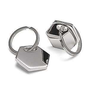 BU Products Honeycomb Magnetic Key Holder - A Unique Bamboo Wall Mounted Hook and Decorative Wooden Storage Rack (2 Keys)