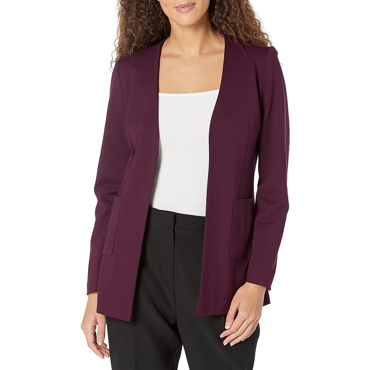 Calvin Klein Womens Sportswear Jacket,Aubergine,10