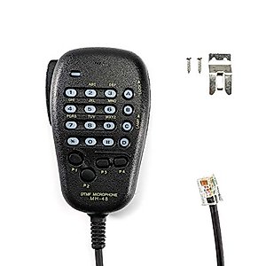 6 Pin Plug DTMF Handheld Speaker Microphone MH-48A6J Compatible with Yaesu FT-7800R FT-8800R FT-8900R FT-7900R FT-7100M1