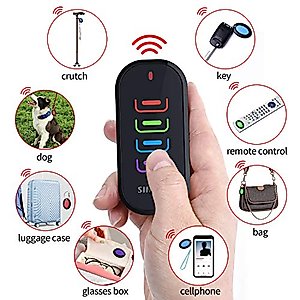 Key Finder with an Extra Transmitter & Up to 131ft Working Range in Open Space, Wireless Remote Control RF Key Finder Locator for Keys Wallet Phone Glasses Luggage Pet Tracker