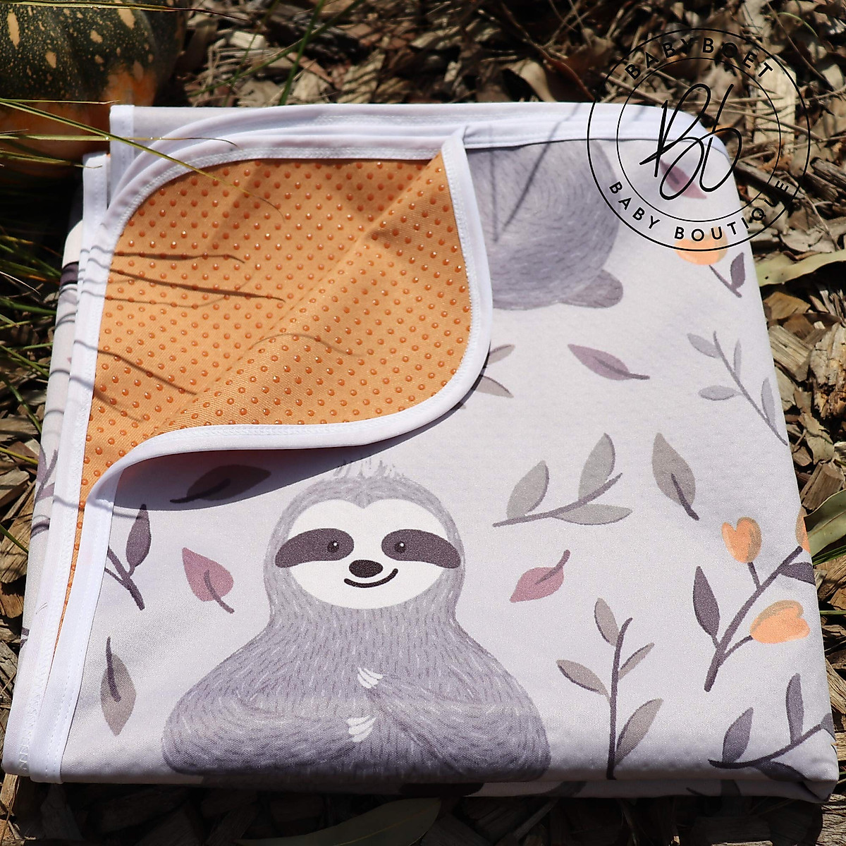 BABYBOET Splat Mat for Baby – Under High Chair Floor Mat Protects Wood, Vinyl and Carpet from Spills – Waterproof 4 Layer Baby Mat with Anti-Skid Backing Deters Bunching and Sliding (51” x 51”)