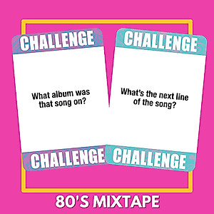 Lyrically Correct Music Trivia Card Game | Multi-Generational Family Gatherings, Adult Game Night and Fun Trivia (80's Mixtape Hip Hop, R&B, Funk and Pop)