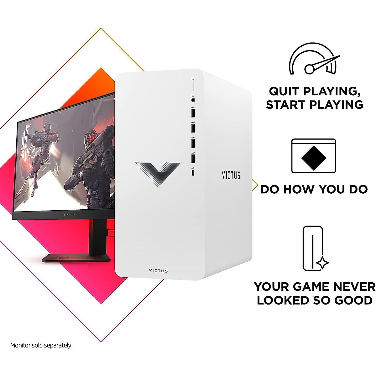 HP Victus 15L Gaming Desktop Computer, Intel Core i7-13700 (16 Cores up to 5.2GHz), NVIDIA GeForce RTX 3060 Graphics, 32GB RAM, 1TB SSD, 1TB HDD, Wi-Fi 6, Gaming PC, Win11 Home, with Cleaning Brush