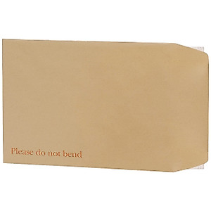Q-Connect KF3518 Board-Back Envelope 238x163mm 115gsm Peel and Seal (Pack of 125) - Manilla