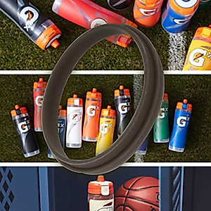 Eqivei 6 Pack Replacement Gaskets Compatible with Gatorade Water Bottle, Silicone lid Seal Ring Replacement for Gatorade Gx Squeeze Bottles, Water Bottle Accessories for Gatorade Gx Pods