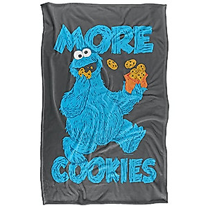 Sesame Street More Cookies Officially Licensed Silky Touch Super Soft Throw Blanket 36" x 58"