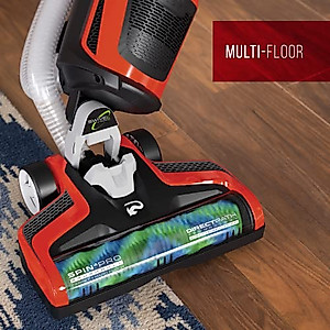 Dirt Devil Razor Vac Bagless Multi Floor Corded Upright Vacuum Cleaner with Swivel Steering, UD70350B, Red