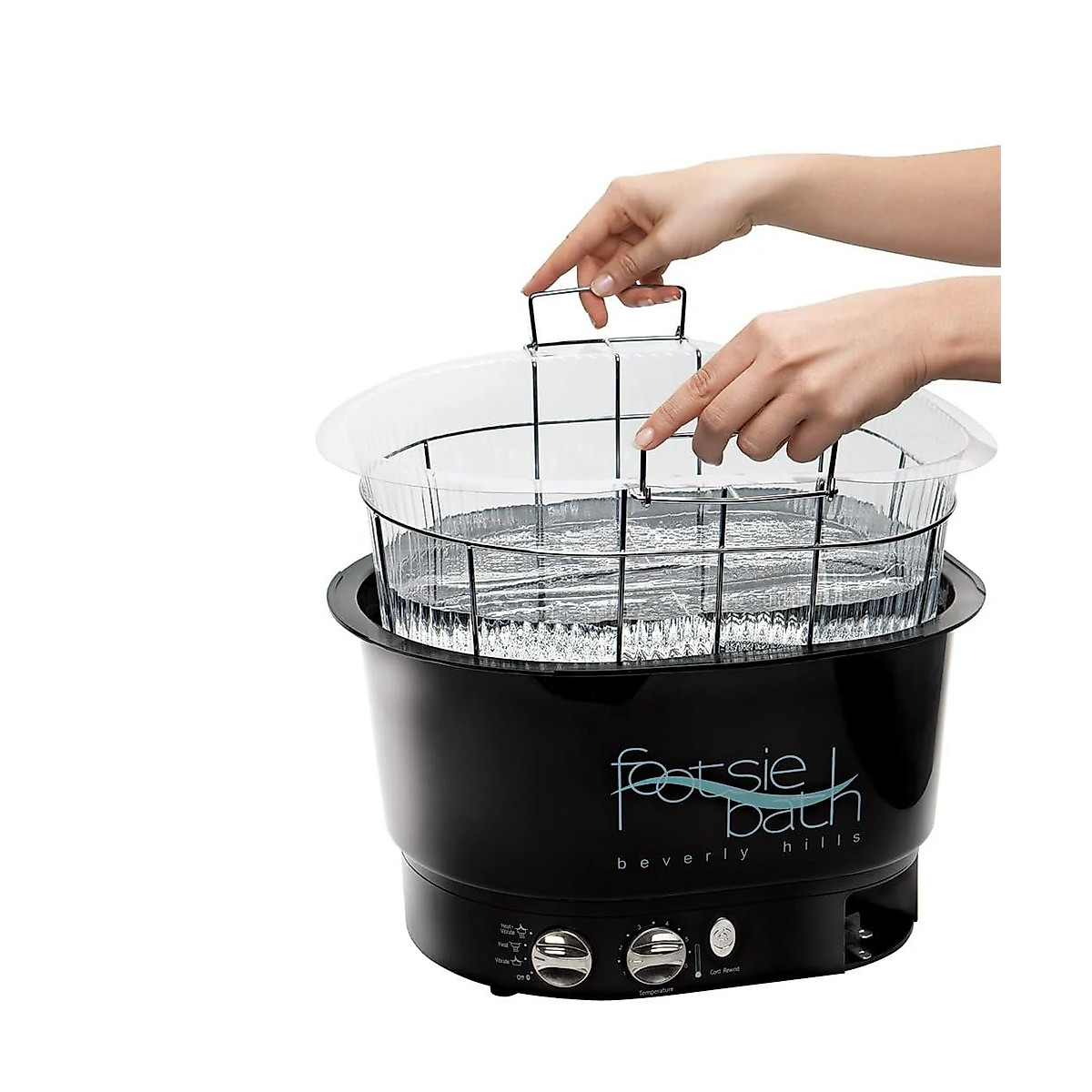 Buy-Rite Salon & Spa Equipment Mona Lisa Plumb Free Pedicure Chair, No Plumbing Pedicure Station for Professional Spas and Salons, Reclining Backrest & Pull Out Leg Rest (White)