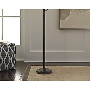 Signature Design by Ashley Jaak Contemporary 60" Floor Lamp with 3 Glass Shades, Bronze