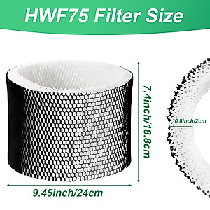 getalong HWF75 Humidifier Filter D Compatible for Holmes HM3500,HM3501,HM3600,HM3608,HM3640,HM3641,HM3650, HM3655,HM3655BF,HM3656 Replace HWF75 HWF75CS HWF75PDQ-U - Filter D