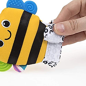 Nuby Happy Handimals Teething Mitten, Bee